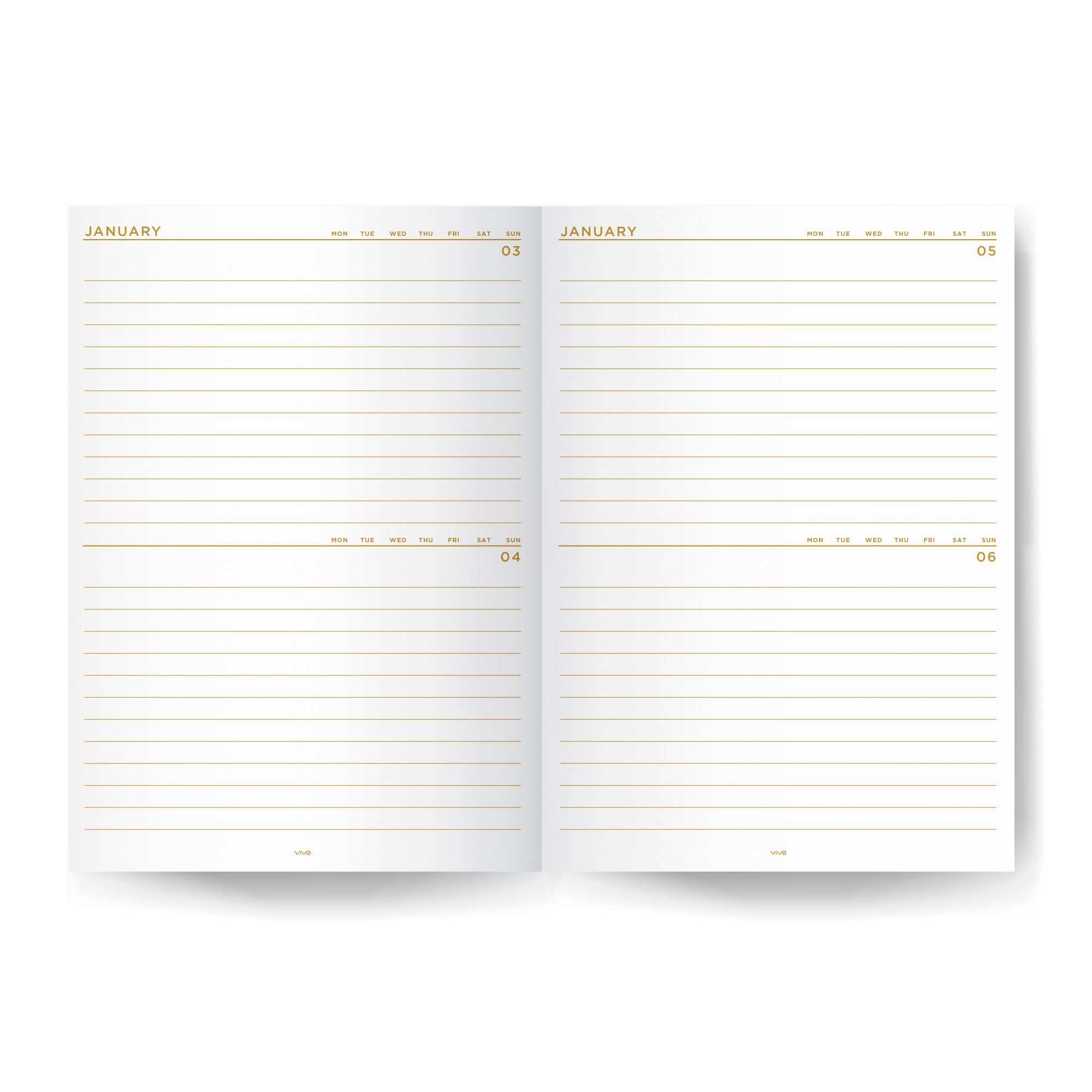 Vive | Bespoke Planner Black Grid